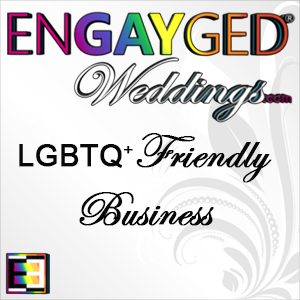 EnGAYged Weddings Badges and Logos for Approved Wedding Vendors
